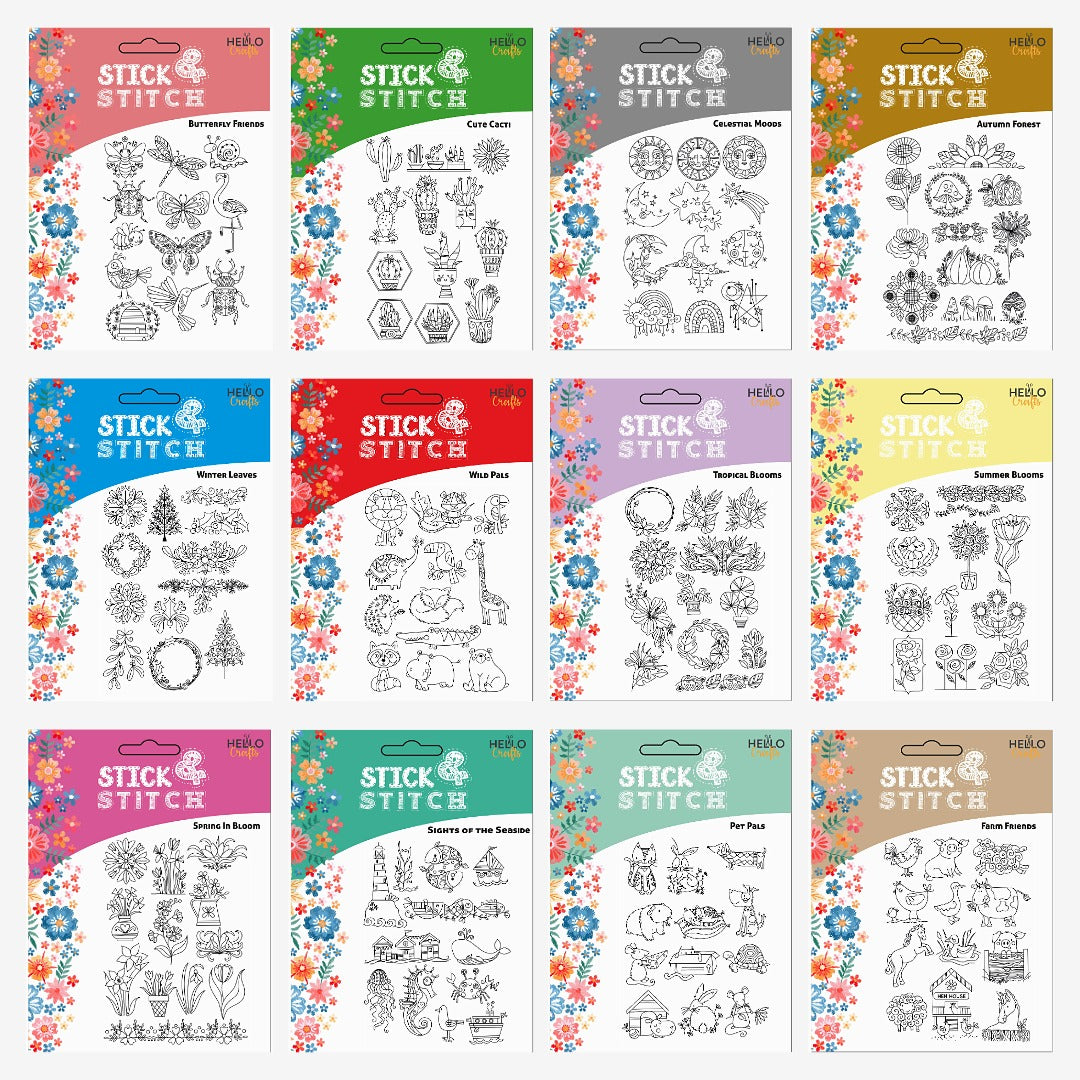 Stick & Stitch Bundle – 12 Design Pack – Readicut