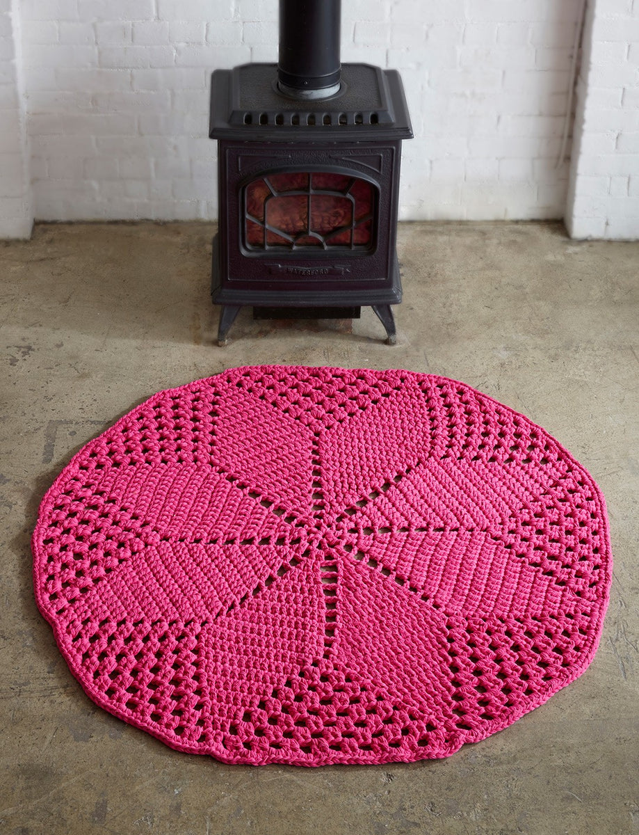 CROCHET PATTERN - Lily Sugar 'N Cream Diamond Daisy Rug – Readicut