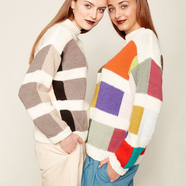 KNITTING PATTERN - Caron x Pantone Colour Swatch Knit Sweater – Readicut