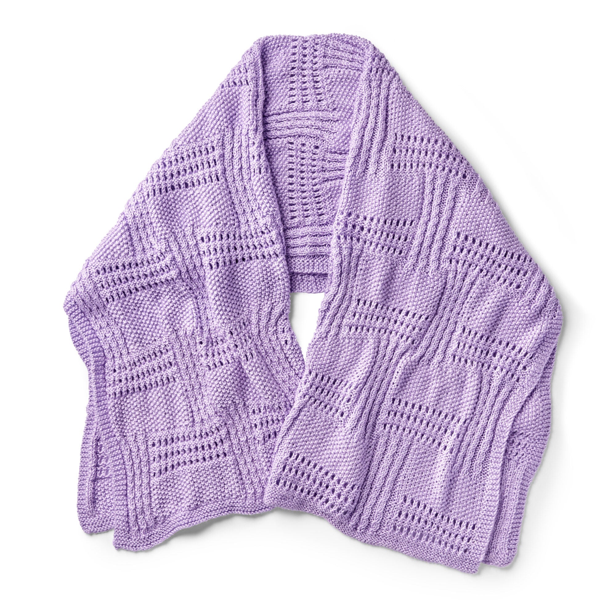 KNITTING PATTERN Caron Stacked Up Knit Wrap – Readicut